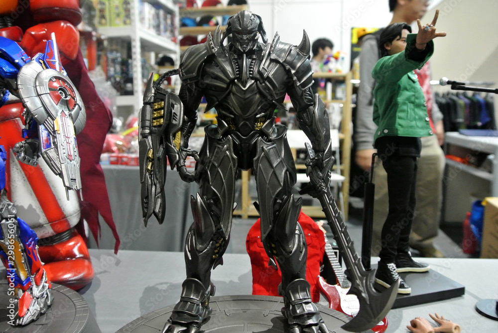 KUALA LUMPUR, MALAYSIA -APRIL 07, 2018: Megatron action figure of ...
