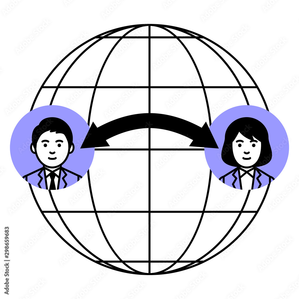 Global network concept. Vector illustration. Stock Vector | Adobe Stock