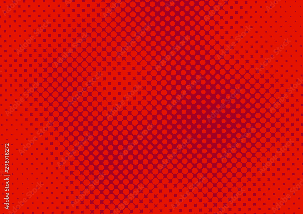Red Comic Dots
