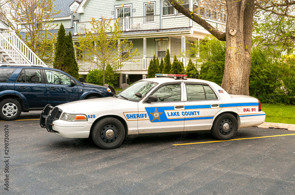 View of Ford Crown Victoria Lake County Sheriffs Department Police Car ...