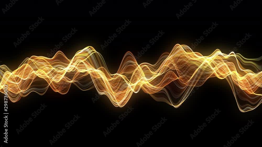 4K video. Lines abstract. Looped animation. Wave pattern. Dotted lines ...