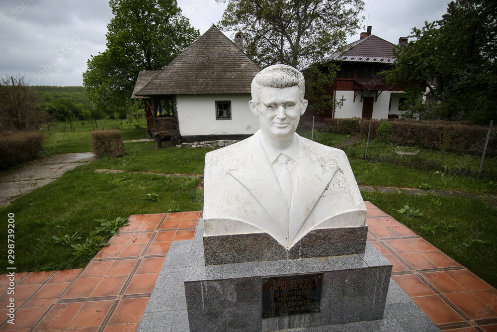 Details with the house in which Nicolae Ceausescu, Romanian communist ...