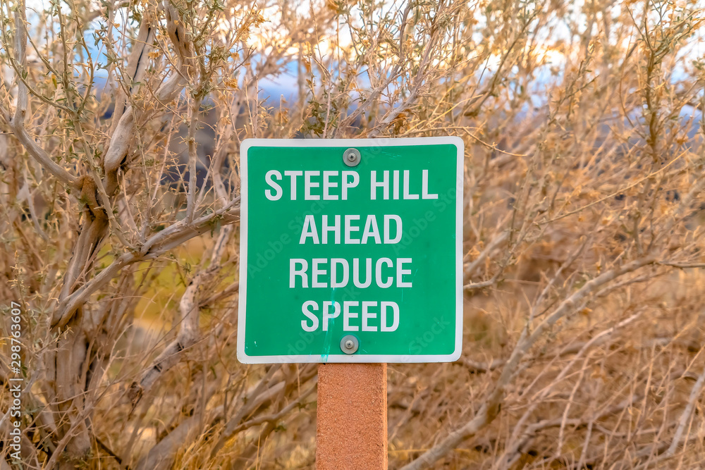 Hill Ahead Sign