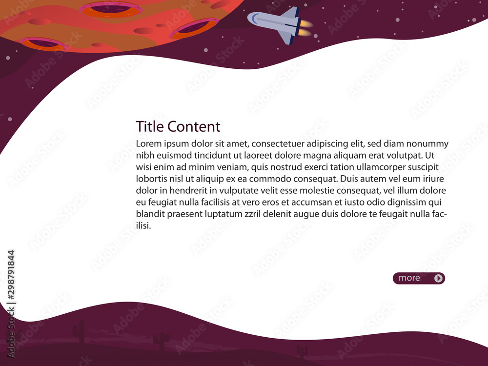 Beautiful presentation background with a space theme. ready to be used ...