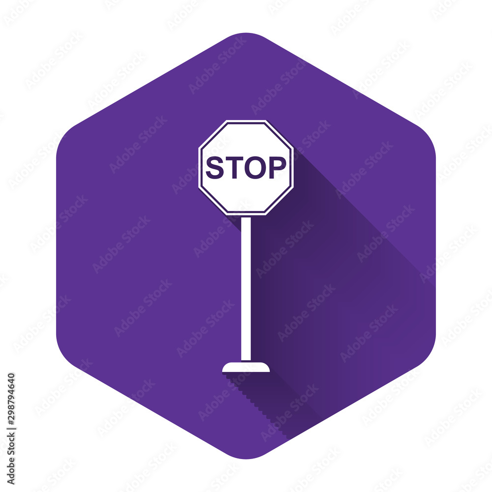 Hexagon Stop Sign