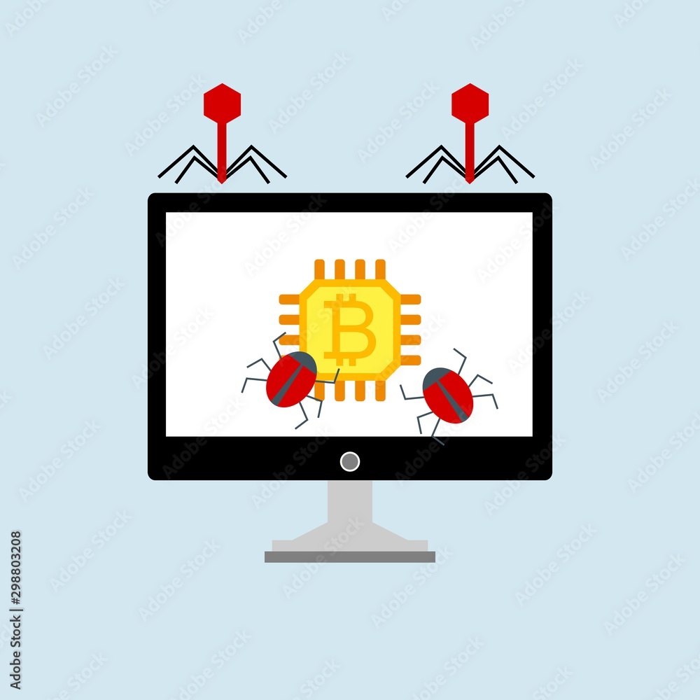 Ransomware malware wannacry risk symbol hacker cyber attack concept computer virus infection ...