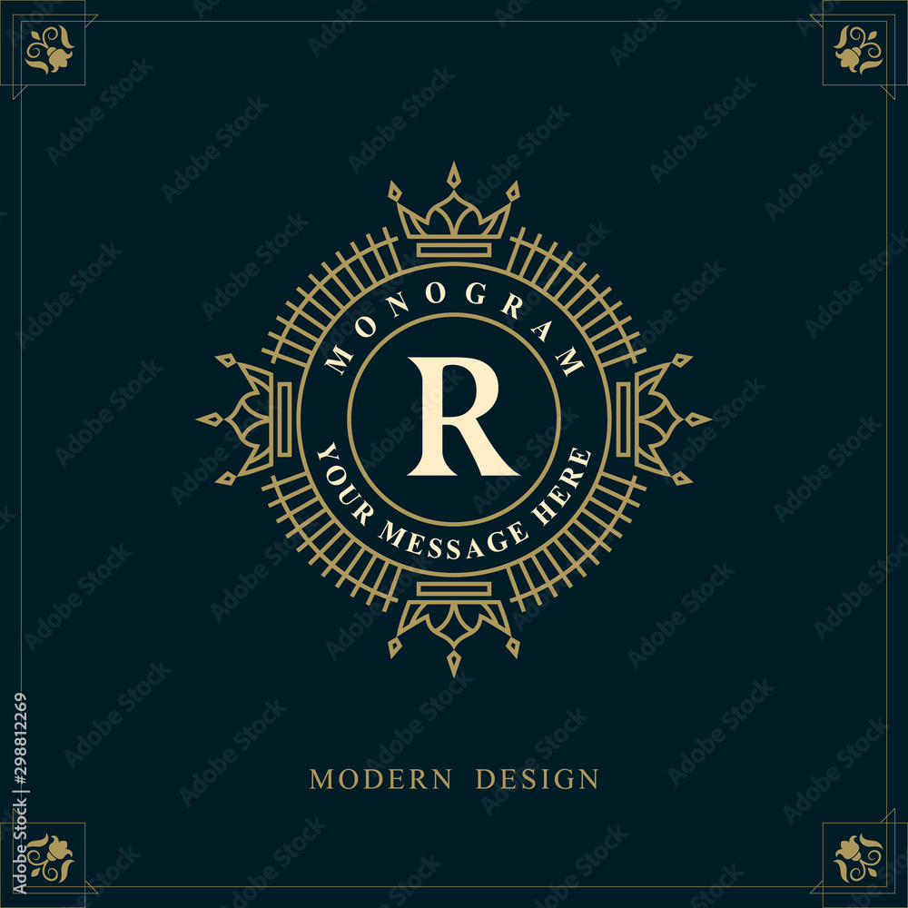 Round Crest Logo Design