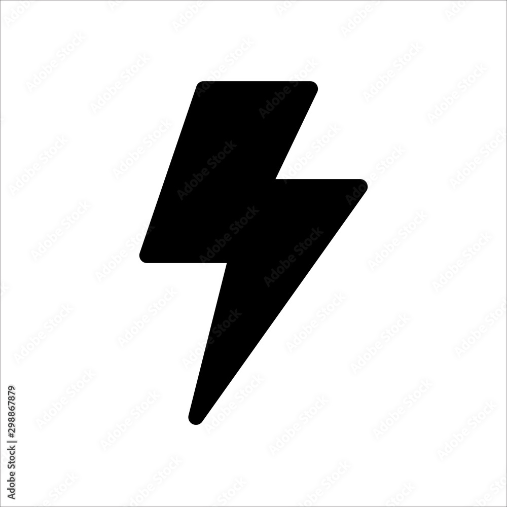 Lightning icon. Symbol of Weather icon with trendy flat style icon for ...