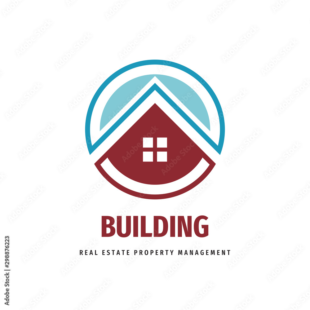 Building house logo template design. Real estate sign. Property ...