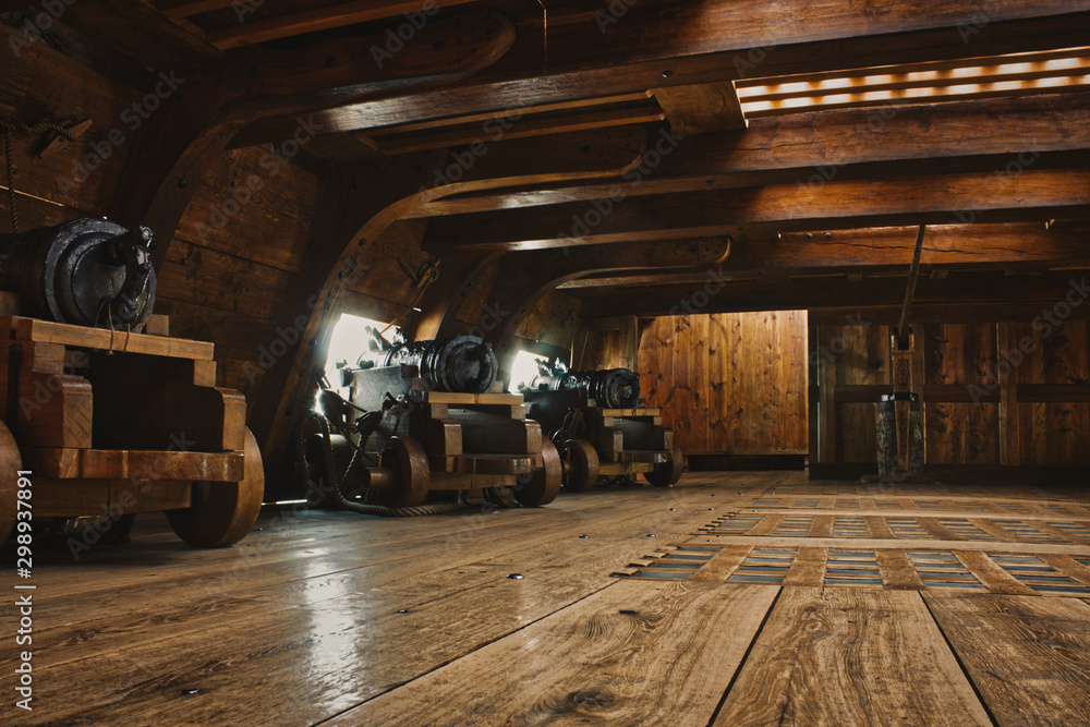 Stockholm, Sweden - 02/22/2019: Vasa museum, Stockholm - Interior of a ...