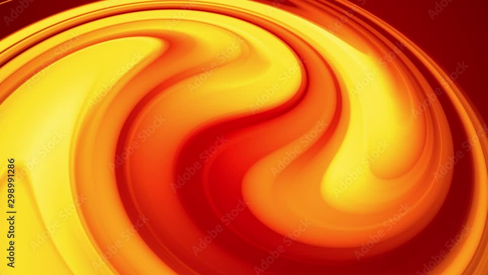 A red yellow gradient of a bright fire color changes slowly and ...