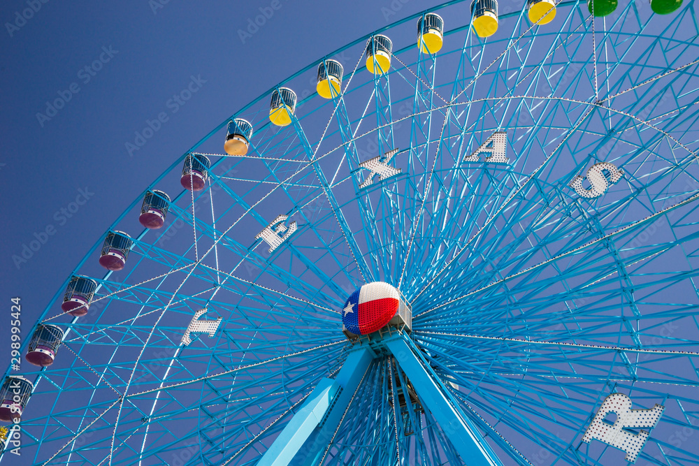 Texas Star, the largest ferris wheel in North America, rises above the ...