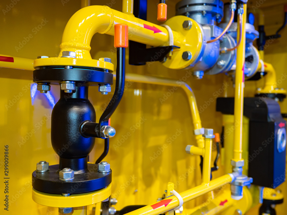 Gas distribution system. Natural resources to support the production ...