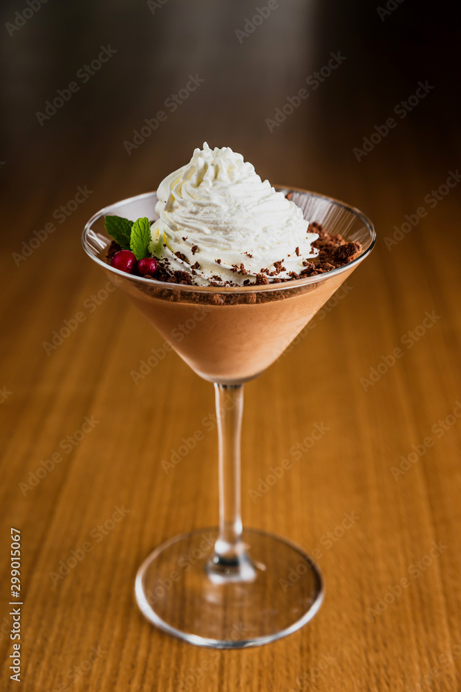 Chocolate Mousse In A Martini Glass