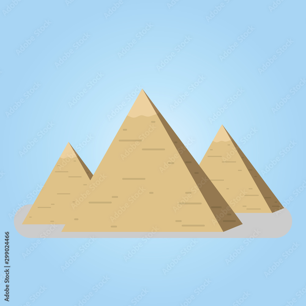 Egyptian pyramid vector design illustration Stock Vector | Adobe Stock