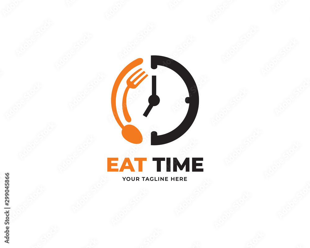 food time design logo template vector Stock Vector | Adobe Stock