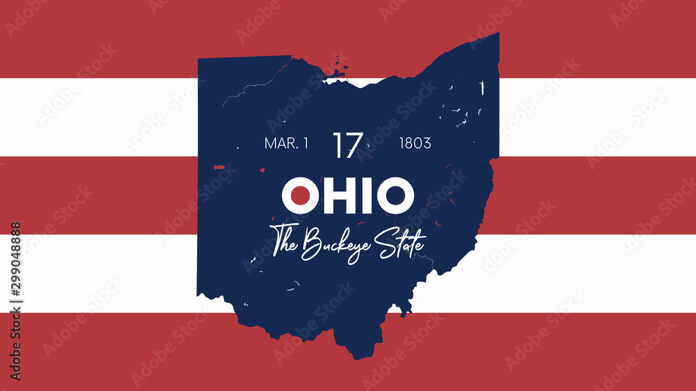 17 of 50 states of the United States with a name, nickname, and date ...