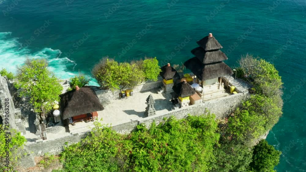 Landmark of Bali: Uluwatu Temple or Pura Luhur Uluwatu, one of six key ...