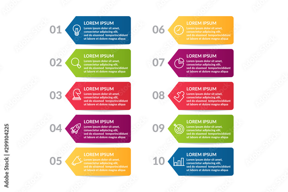 list infographic template design . business infographic concept for ...