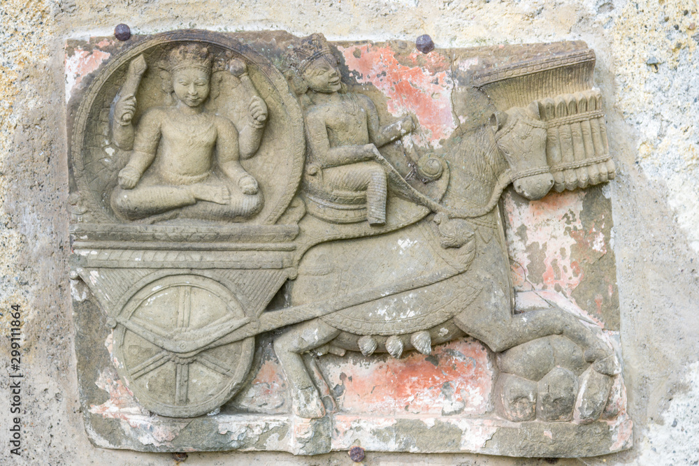 alte, antike tibetanische Steintafel, vermutlich aus dem Himalaya. foto ...