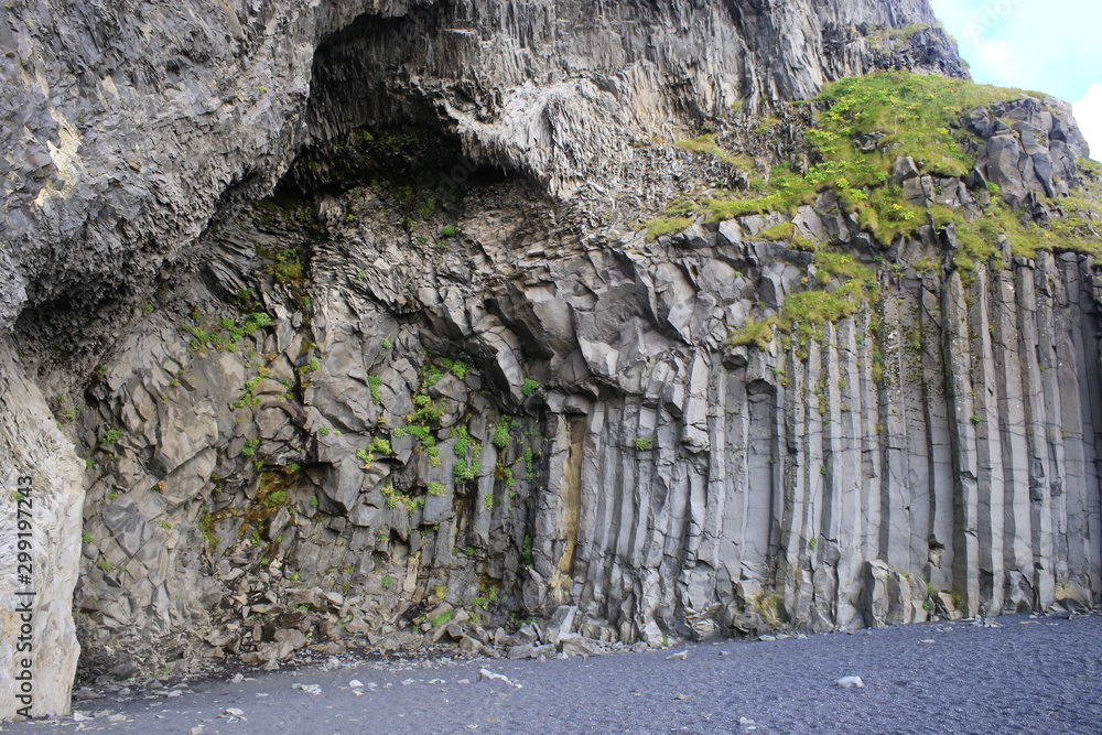 Textura de paredes rocosas de montañas en Islandia Stock Photo | Adobe ...