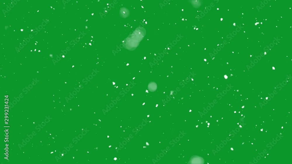 Realistic snow with Green screen - Looped 4k - 60 fps seamless Stock ...