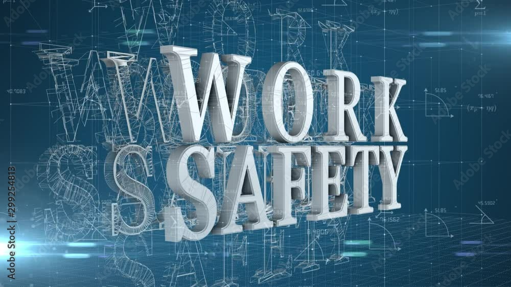 Work safety title health and safety (WHS (HSE) (OSH) welfare in the ...