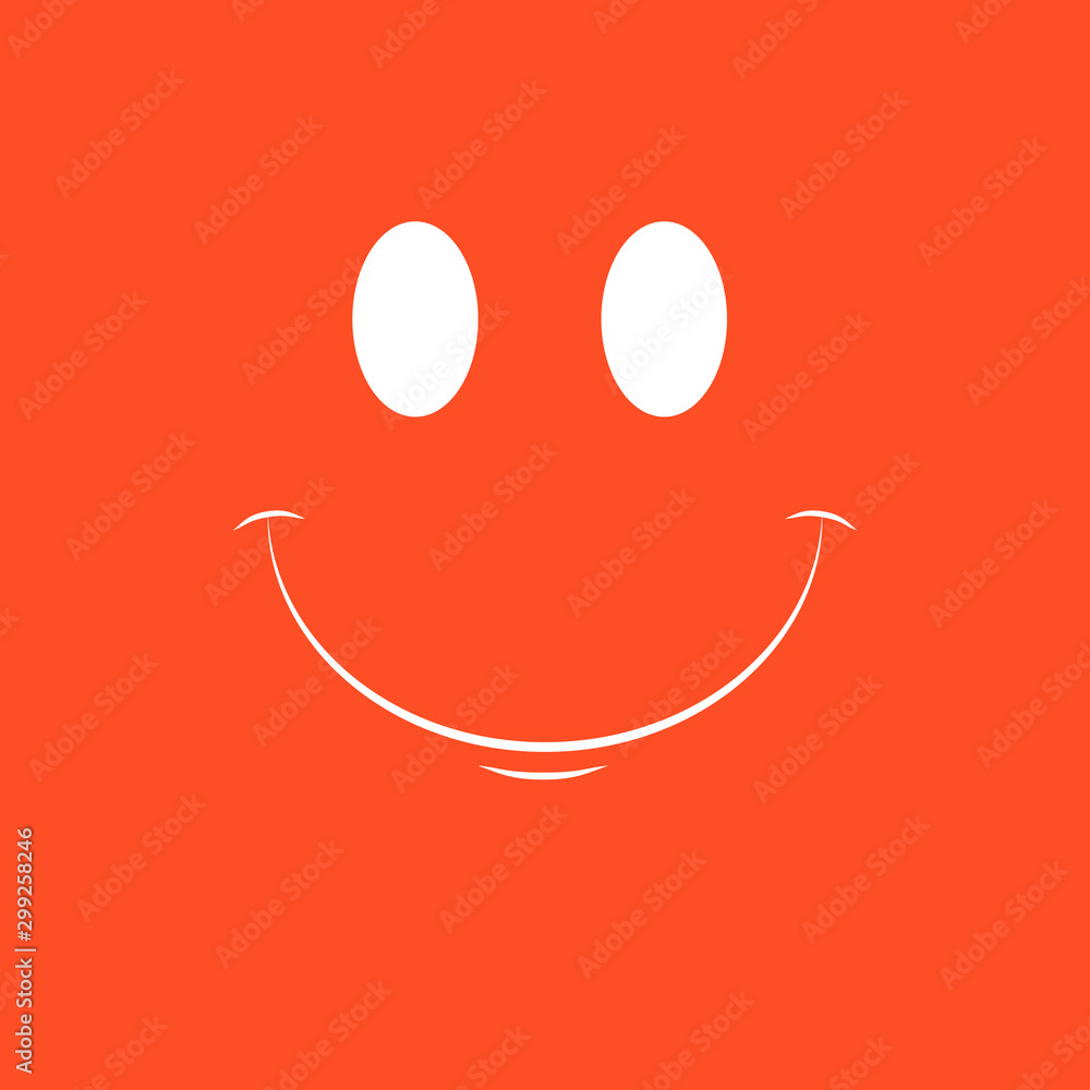 Smile icon template design. Smiling emoticon vector isolated logo ...