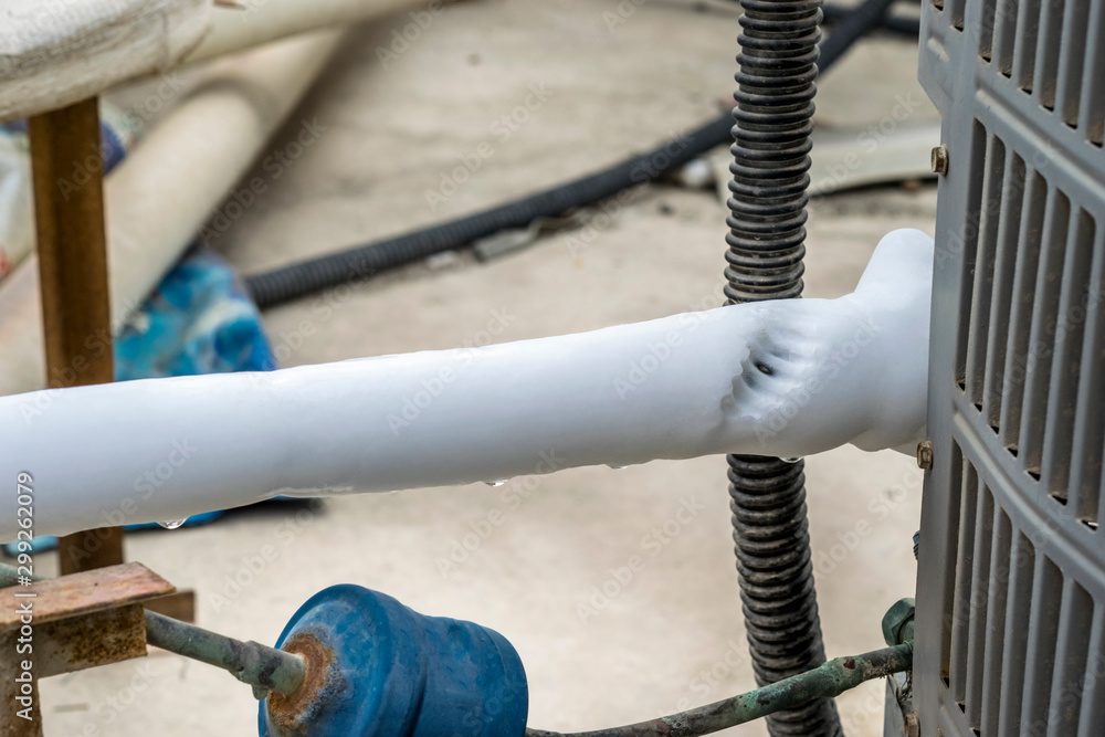 ice formation the AC compressor pipe cause of super cooling and it's ...