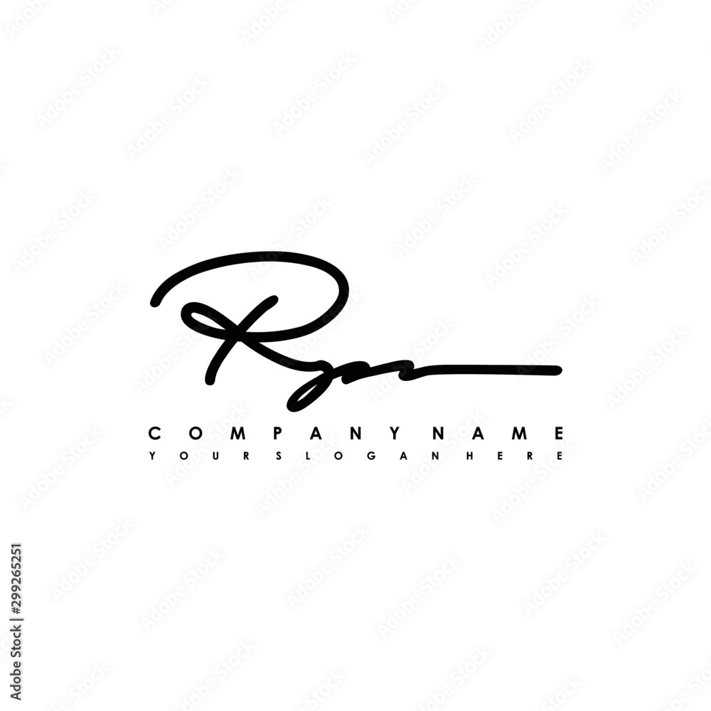 RP initials signature logo. Handwriting logo vector templates. Logo for ...