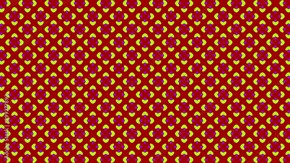 Graphic pattern that quickly changes color as it rotates clockwise and ...
