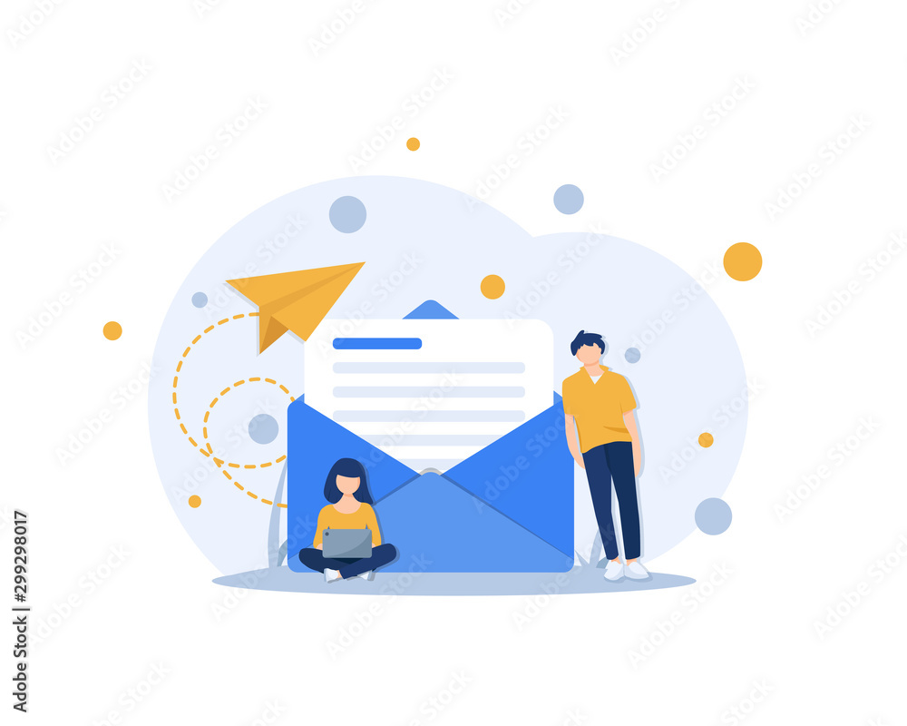 Email and messaging,Email marketing campaign,Working process, New email ...