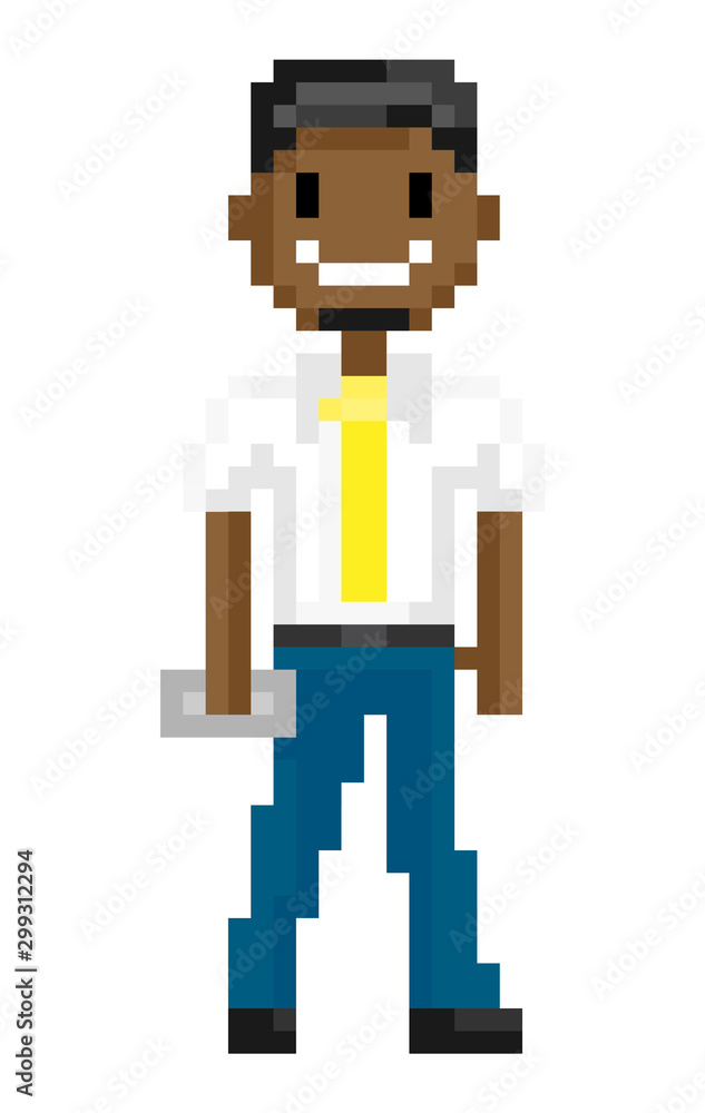 Superhero wearing suit holding object, portrait and full length view of ...