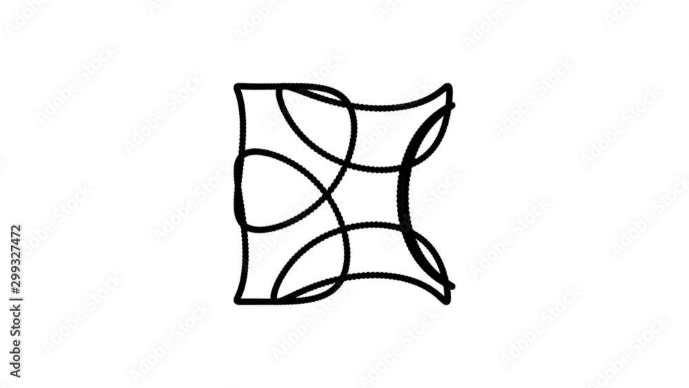 Square Forming Loop Mask From Four Hyperbolic Paraboloid Pringle Shapes ...