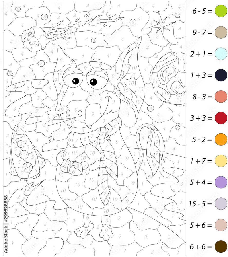Color By Number Planets