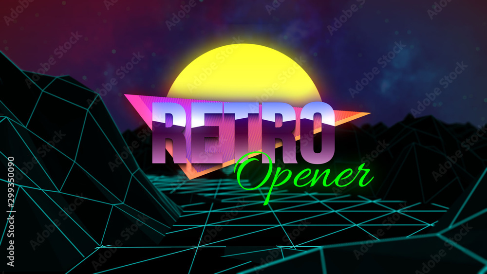 Retro Opener Title Stock Template | Adobe Stock
