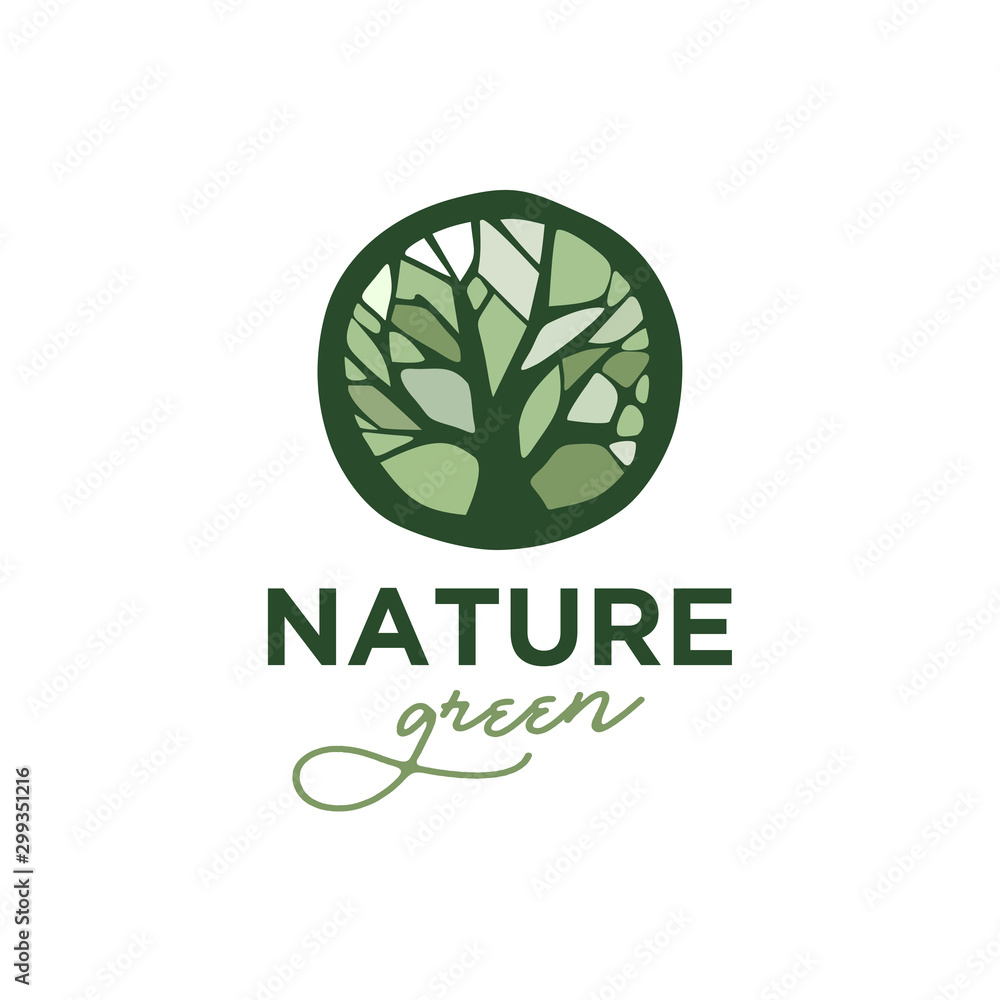 Tree nature logo environment eco green forest fresh healthy logo icon ...