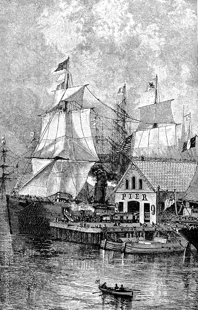 Locust Point peninsular neighborhood in Baltimore, Maryland, the third ...