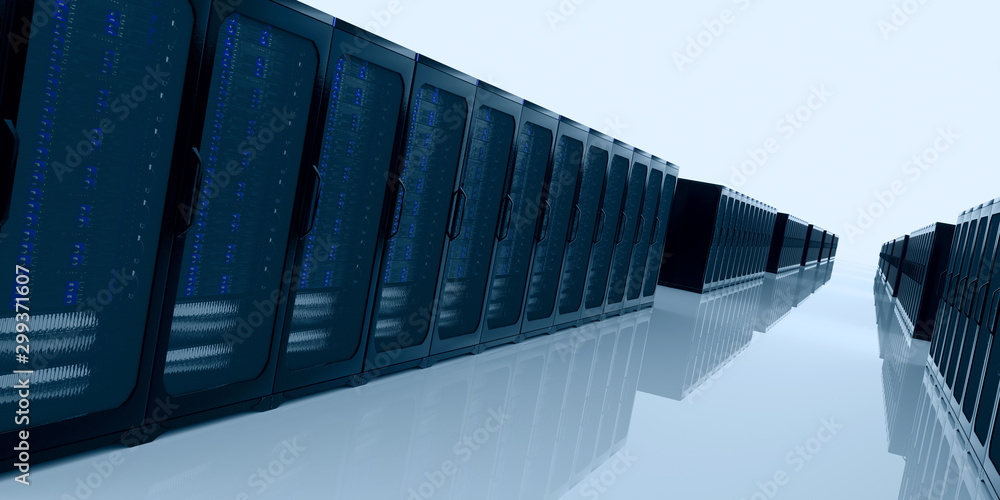 Server Room extremely detailed and realistic high resolution 3d ...
