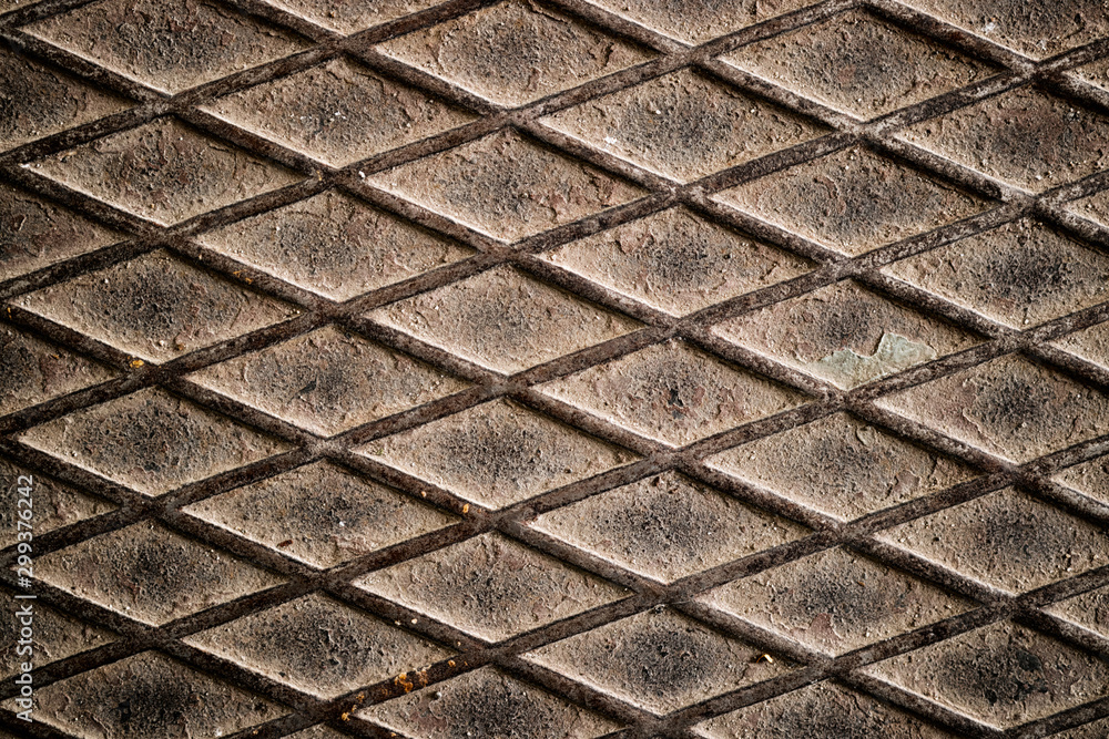patterned iron sheet. Texture, background, old, concrete, shabby ...
