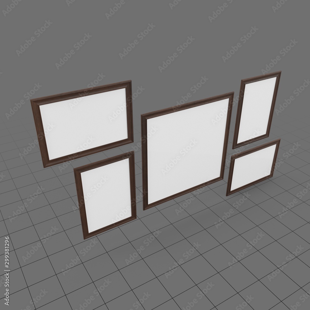 Modern picture frames Stock 3D asset | Adobe Stock