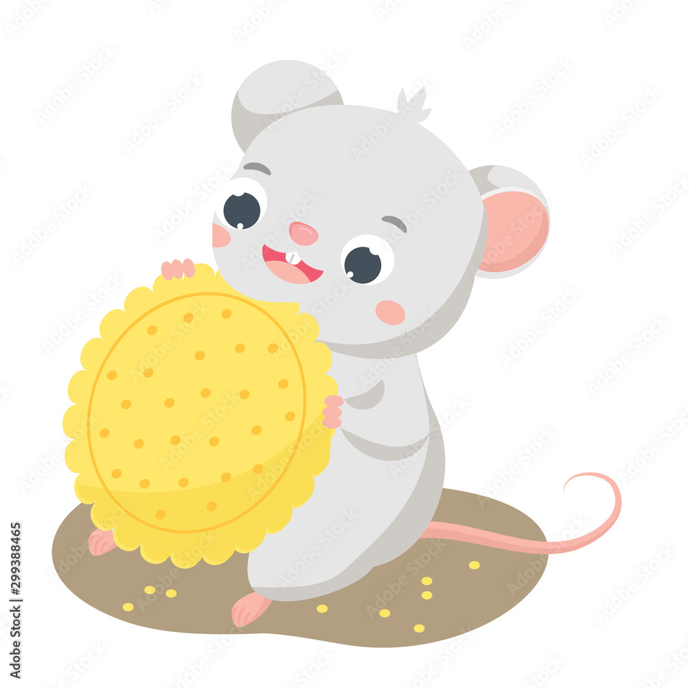 Mouse Eating Cookie