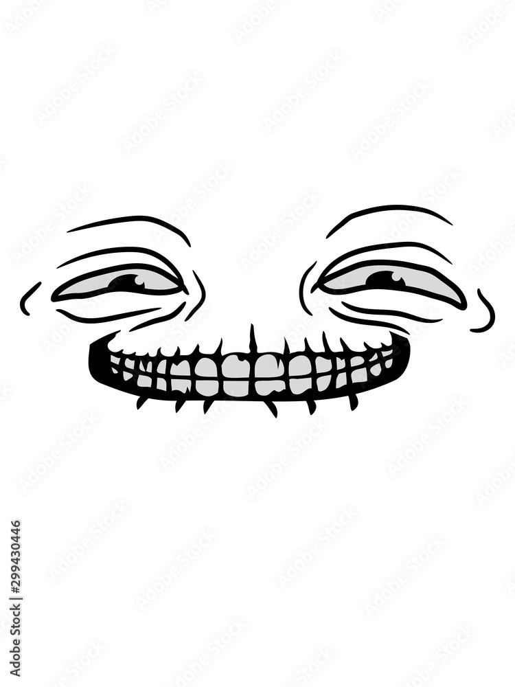 monster gesicht horror halloween gruselig böse zähne augen kopf ...