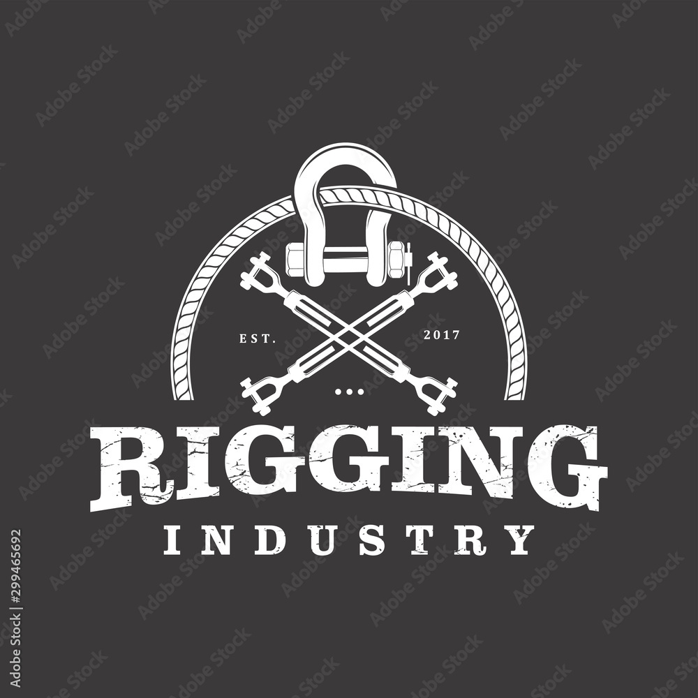 Poster Rigger rigging industrial chain crane engineering tool equipment ...