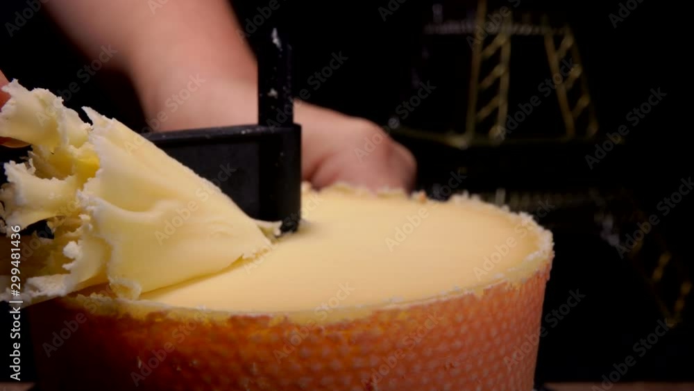 Girolle cheese scraper special knife cuts shavings from a top of hard ...