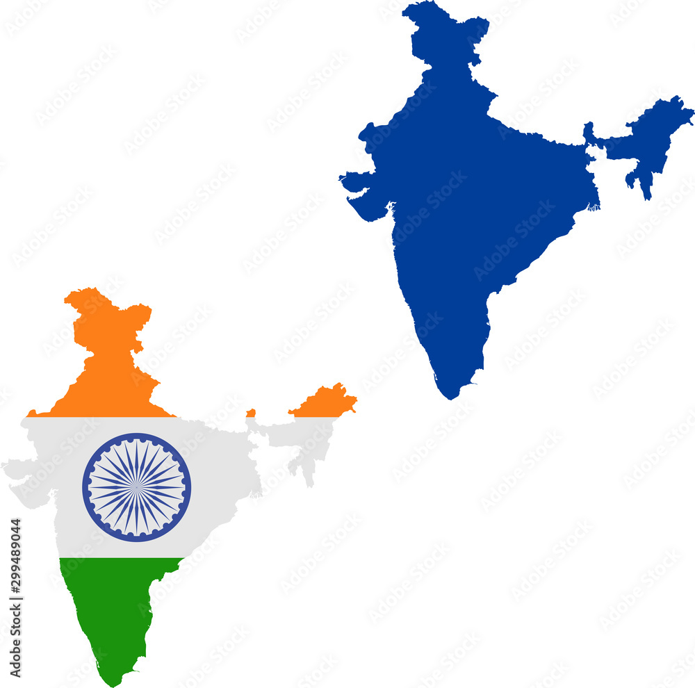 map of India Stock Vector | Adobe Stock