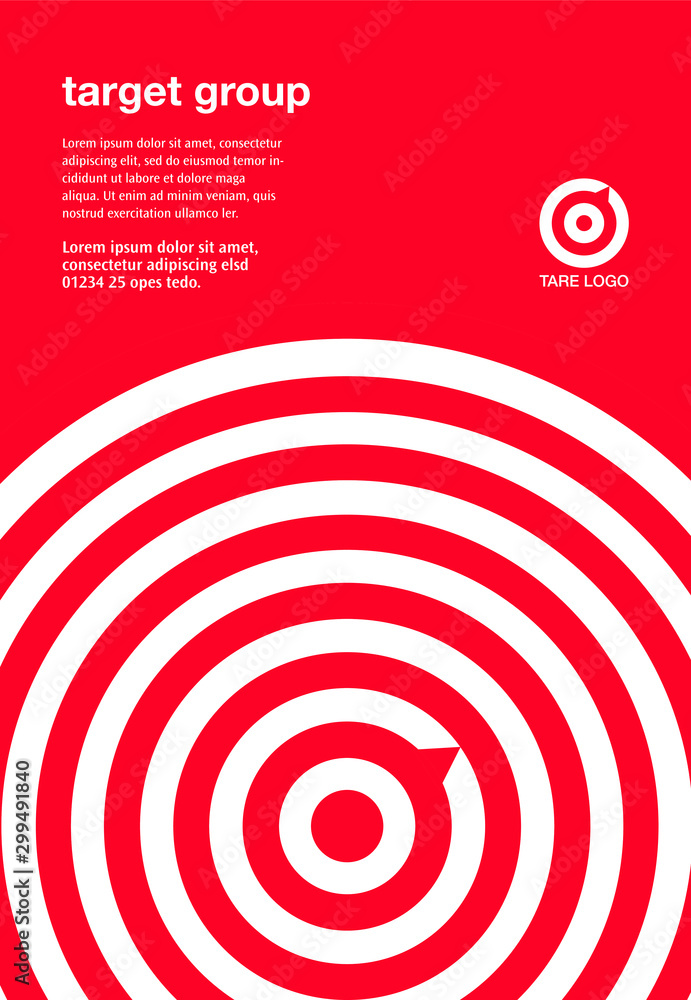 Target logo. Red aim, arrow, compass, speech bubble, Idea concept ...