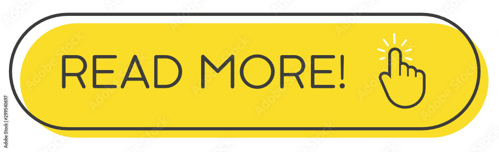 Urban Design Button with Text "Read More" an Hand Pointer, Vector Image ...