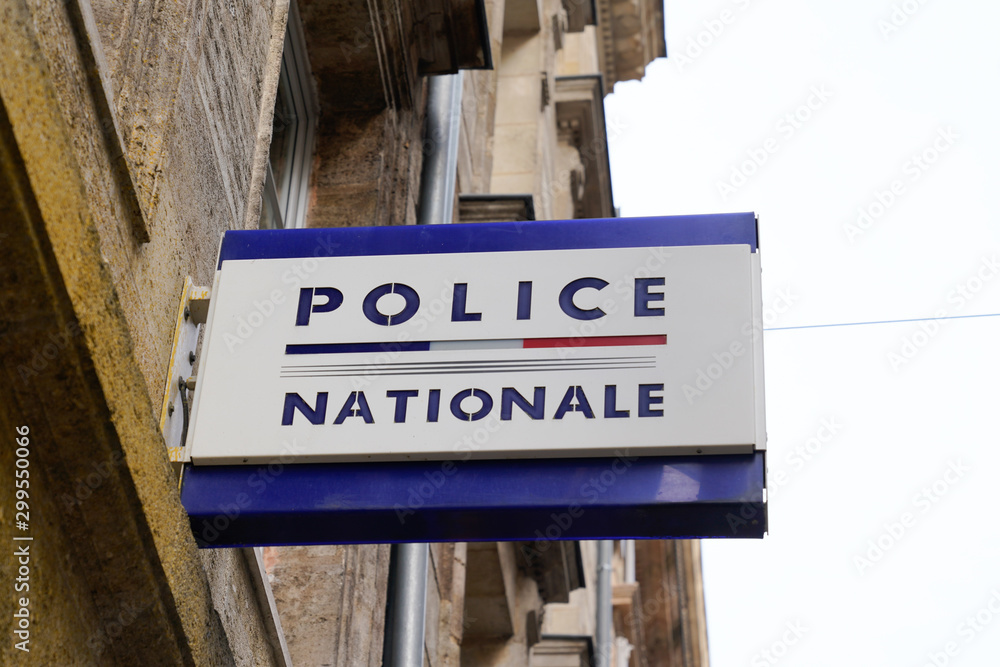 police nationale french sign logo in office building Stock Photo ...