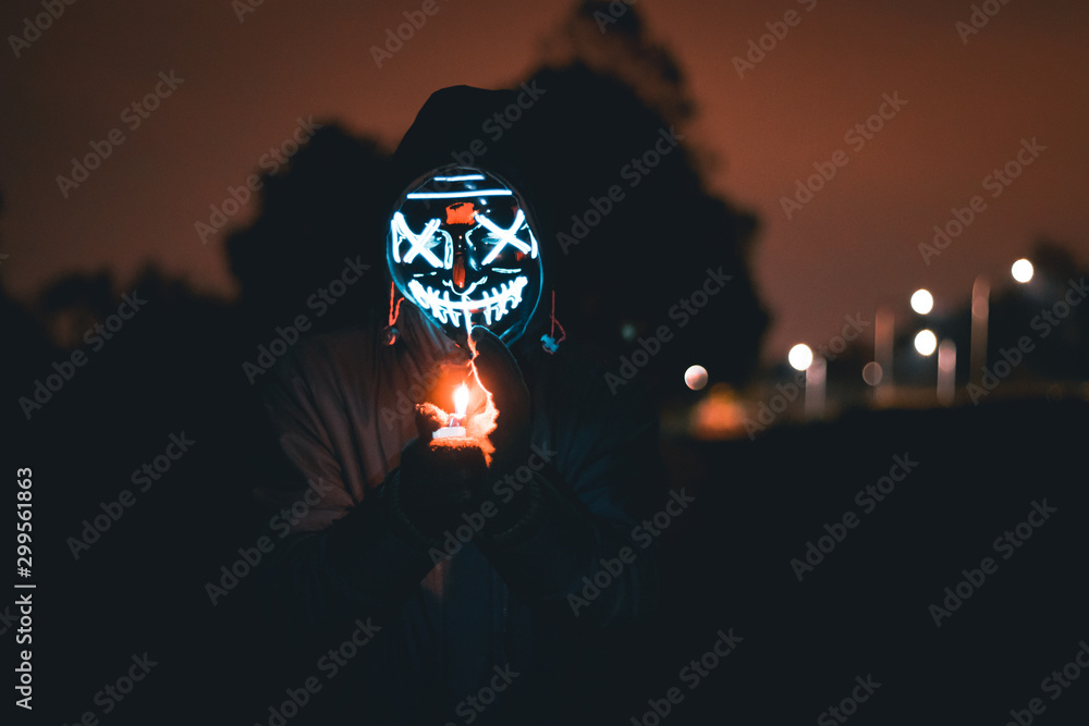 The purge mask is ready for the halloween. Stock-Foto | Adobe Stock